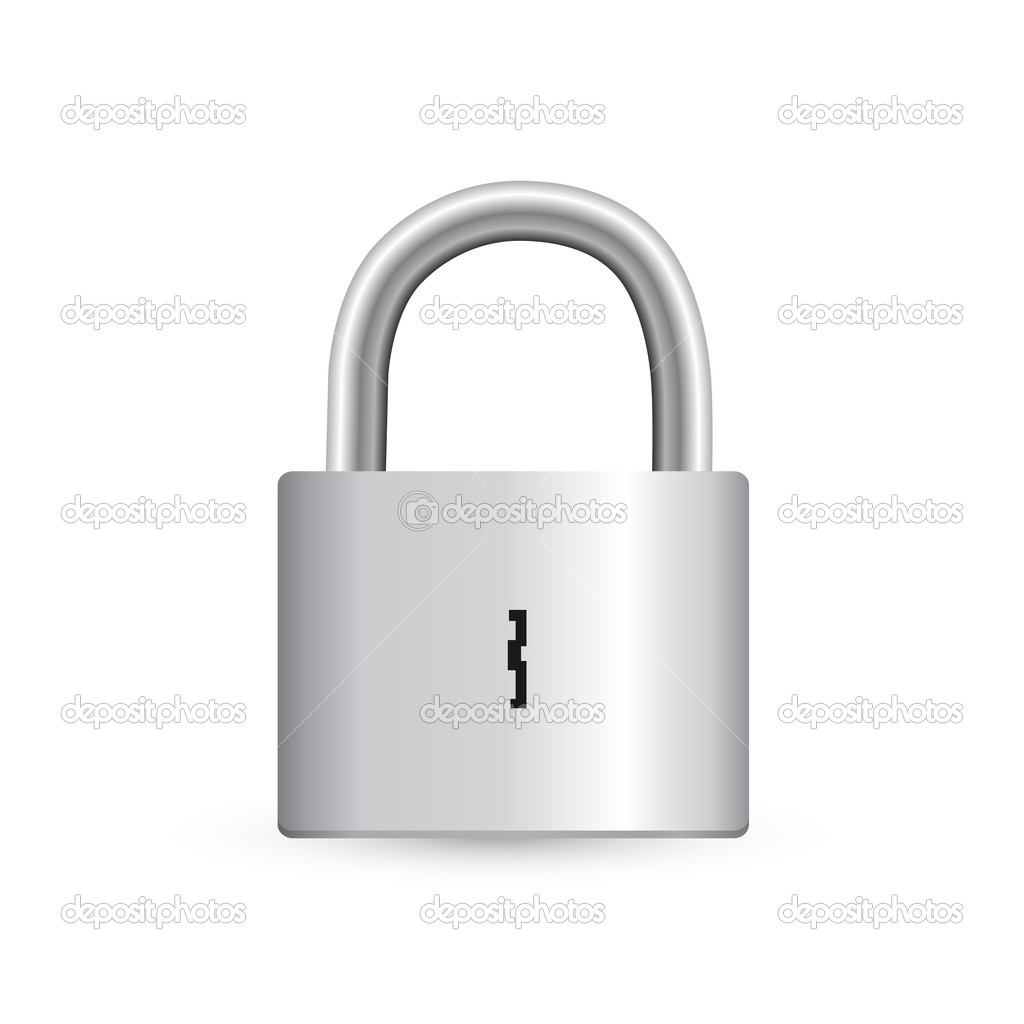 Silver Lock Stock Vector Image by ©nmarques74 #48349241