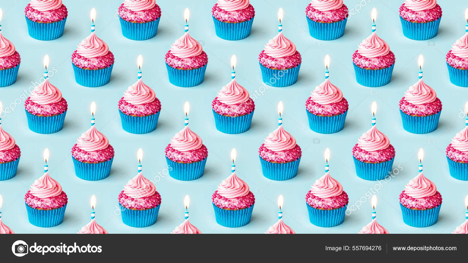 Paper, Party & Kids Papercraft Hearts and Cupcakes Seamless Repeat ...