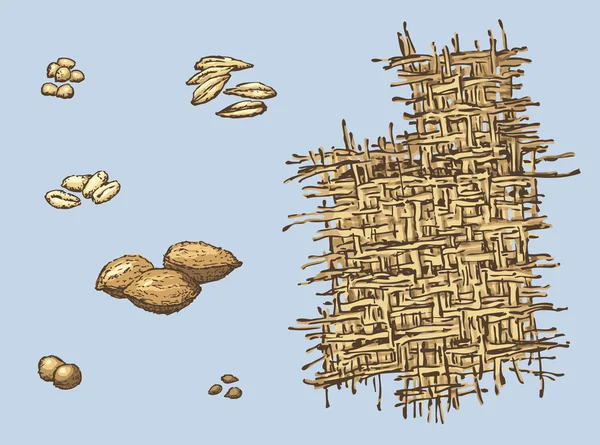 Trigo primitivo imágenes de stock de arte vectorial | Depositphotos