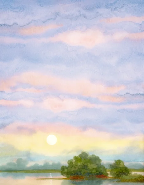 Watercolor sunrise Stock Photos, Royalty Free Watercolor sunrise Images ...