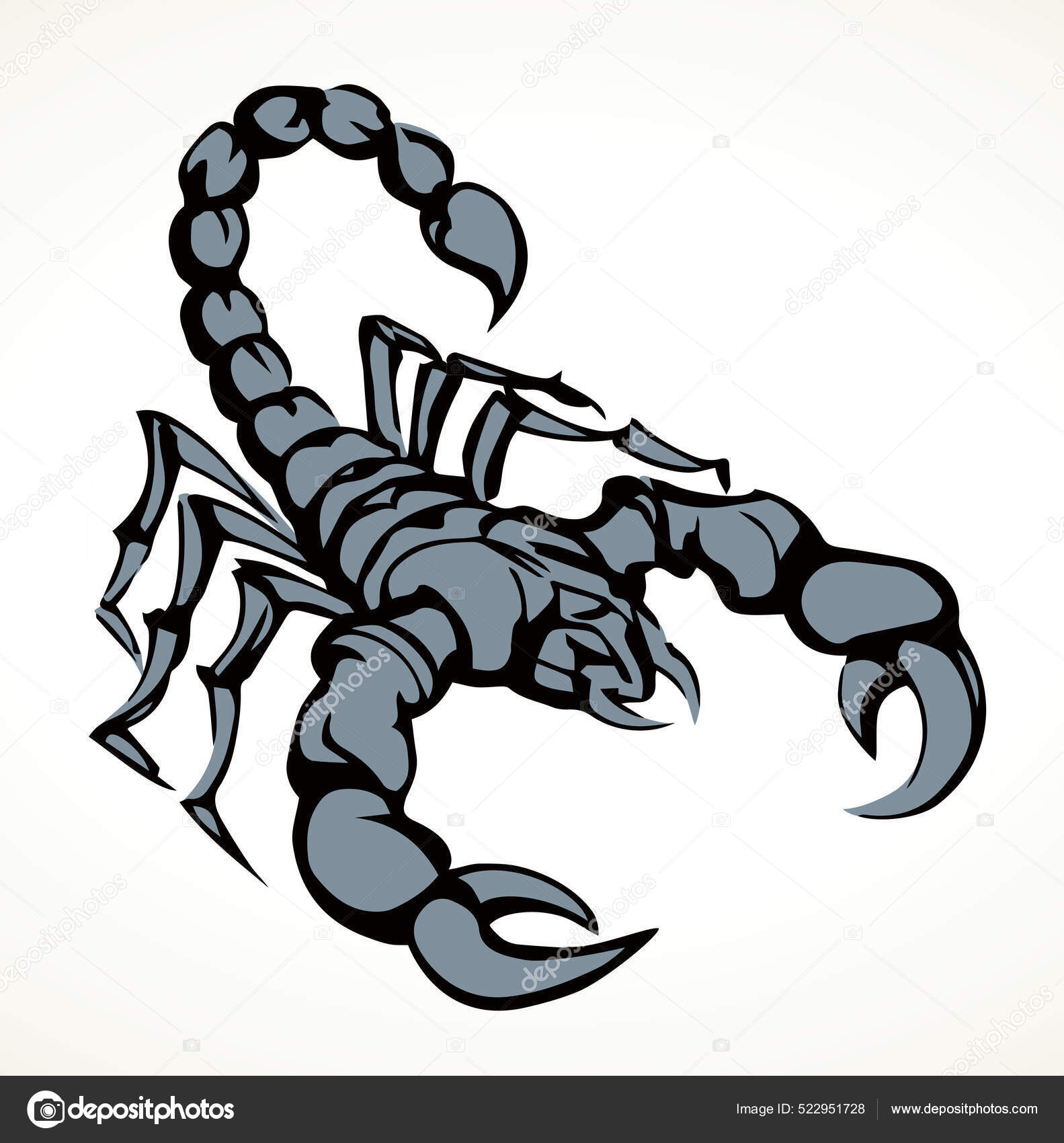 Power Hunter Crab Element Set Light Paper Text Space Backdrop Stock ...