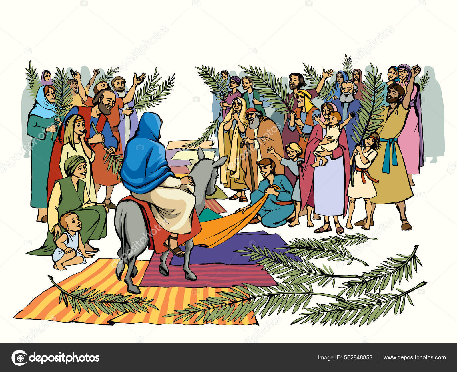 Holy Lord Messiah King Faith Bless Saint Jew Girl Lady Stock Vector ...