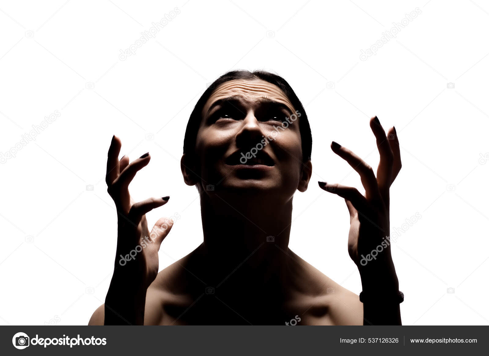 Angry Girl Silhouette