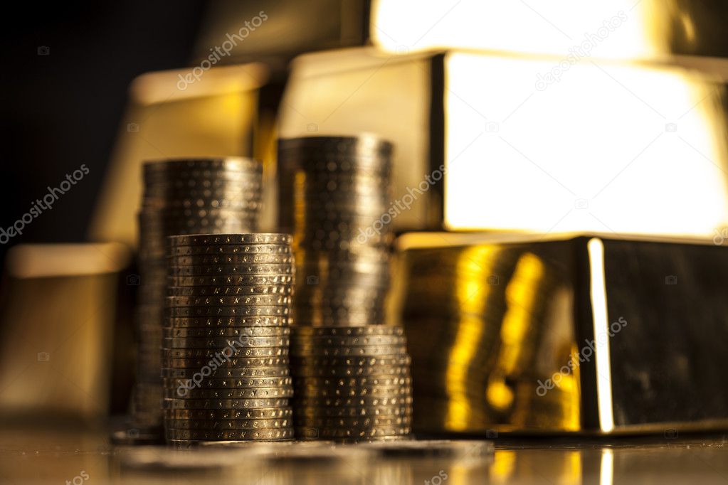 Gold bars! Money and financial — Stock Photo © BrunoWeltmann #16264831