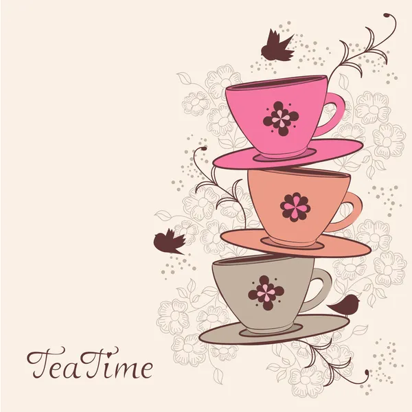 Tea time — Stock Vector © hollymolly #2478146