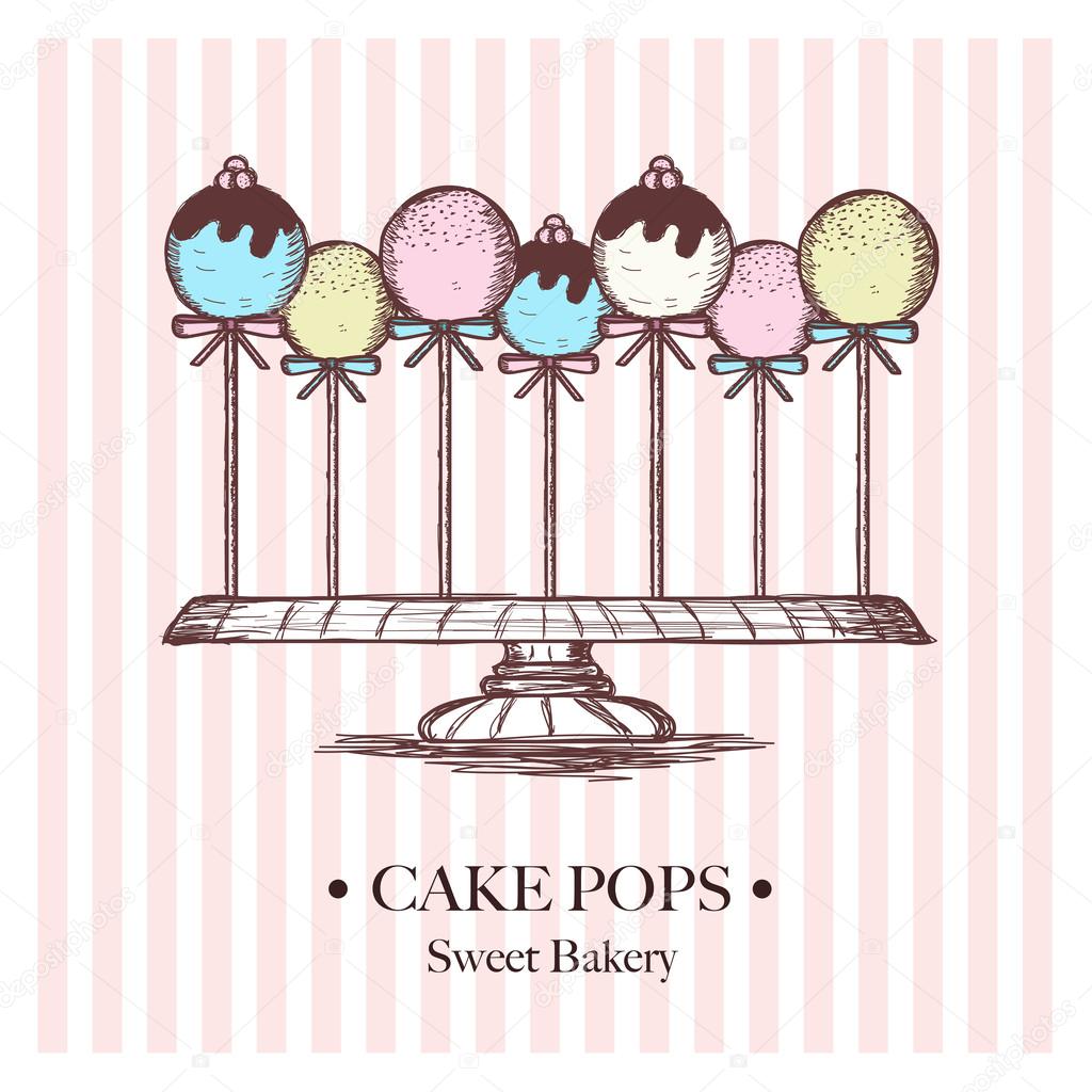 Cake pops — Stock Vector © hollymolly #41538097