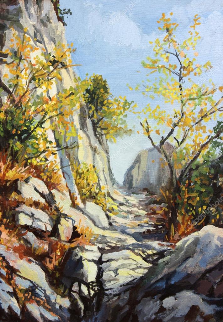 Marble path in the Autumn Stock Photo by ©kirilart 17177283