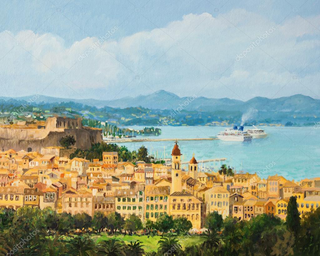 Memories of Corfu Stock Illustration by ©kirilart #26937529