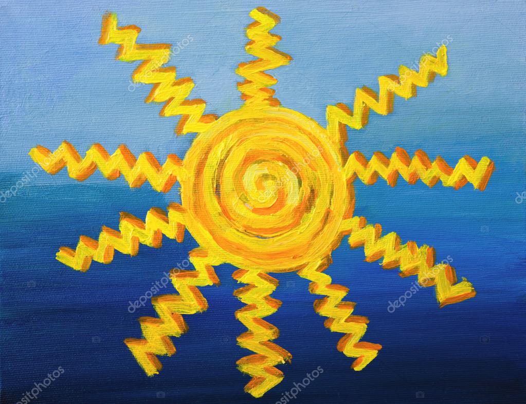 Sun artwork | Decorative Sun Artwork — Stock Photo © kirilart #27501379