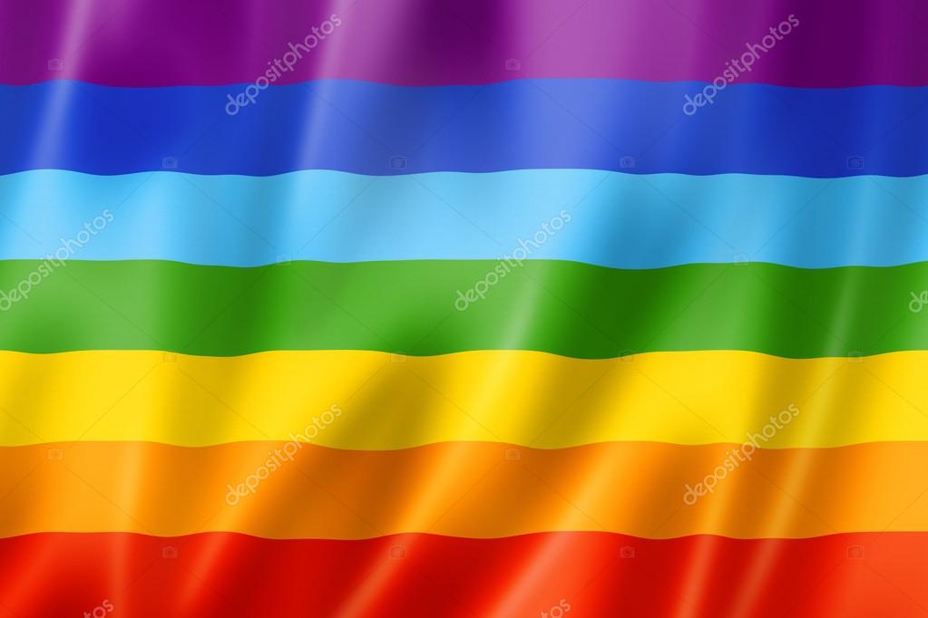 Bandera Rainbow Peace: fotografía de stock © daboost #26418717 ...