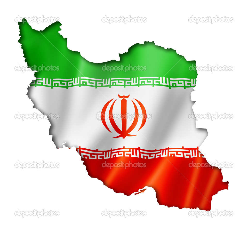 Iranian flag map — Stock Photo © daboost #46318211