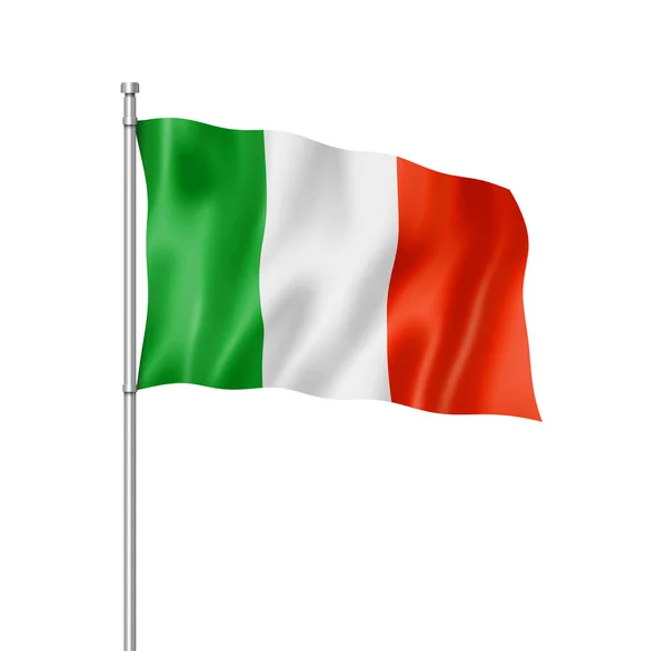 Italy Flag Isolated White Horizontal Panoramic Banner — Stock Photo ...