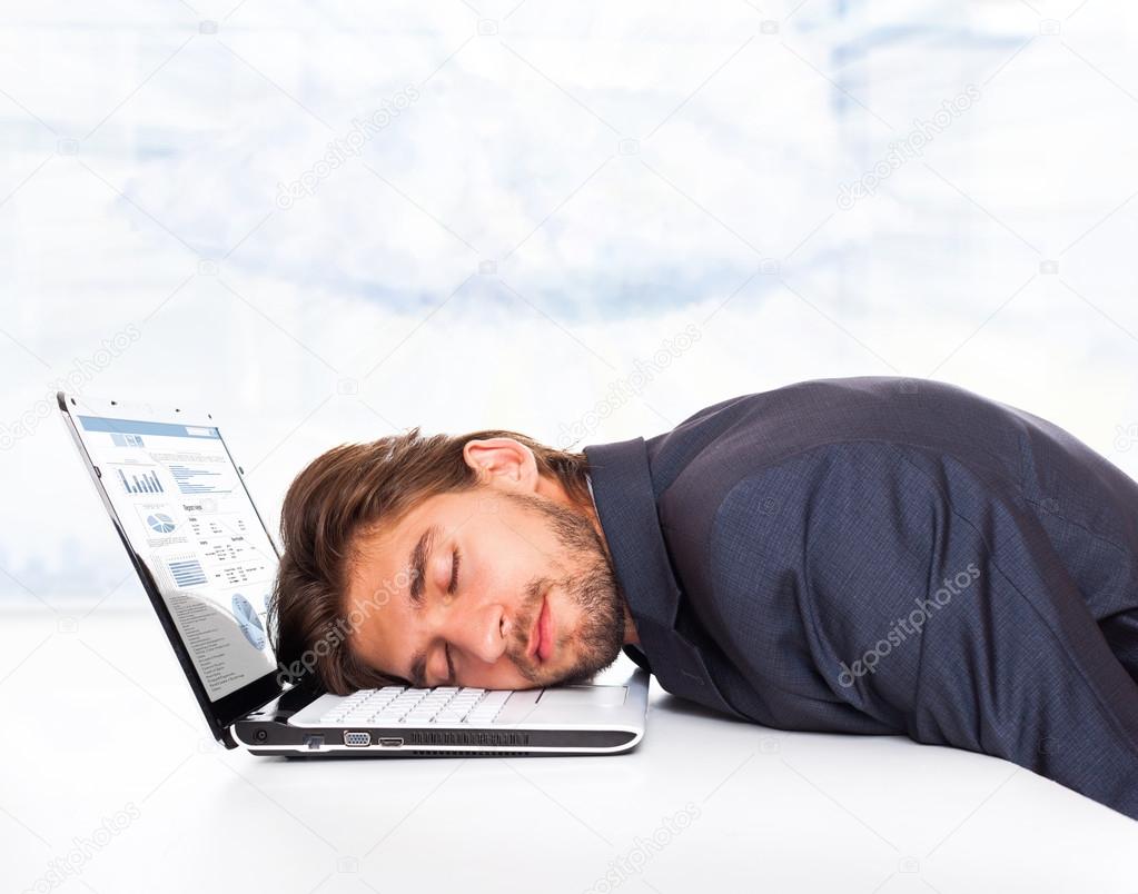 Businessman sleeping — Stock Photo © mast3r #43553395