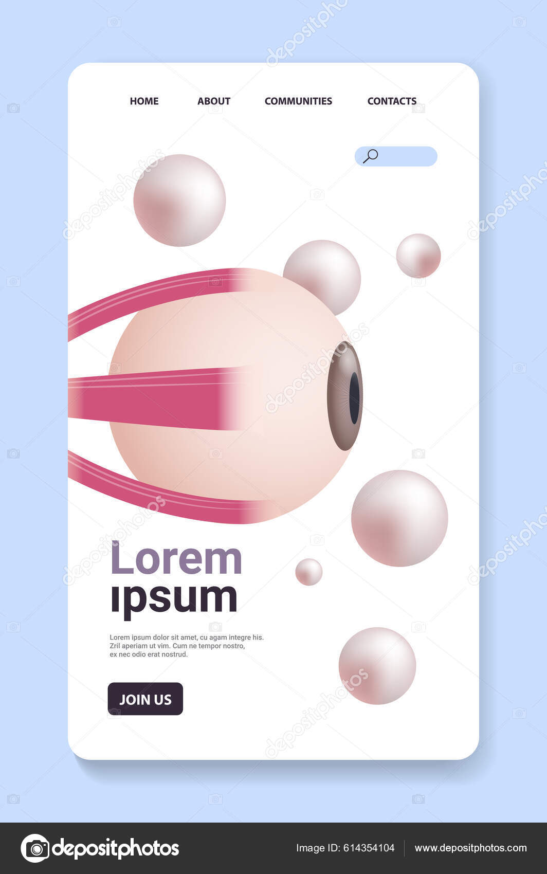 Human Eye Icon Internal Organ Structure Detailed Eyeball Medical ...