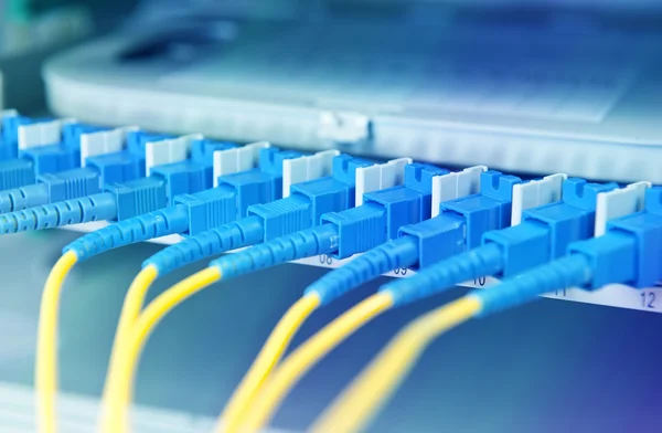 Communication and internet network server room — Stock Photo © firefox ...