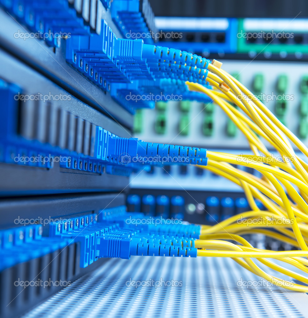 Fiber Network Server — Stock Photo © firefox #24338831