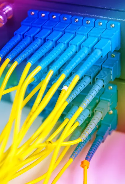 Technology center with fiber optic equipment - Stock Image - Everypixel