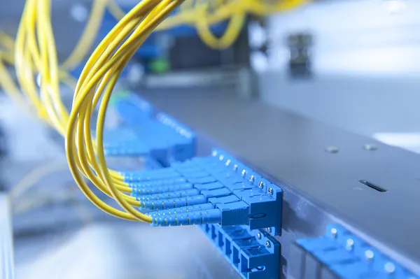 Technology center with fiber optic equipment - Stock Image - Everypixel