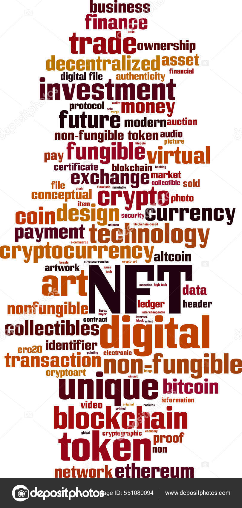 Nft Word Cloud Concept Collage Made Words Nft Vector Illustration Stock ...