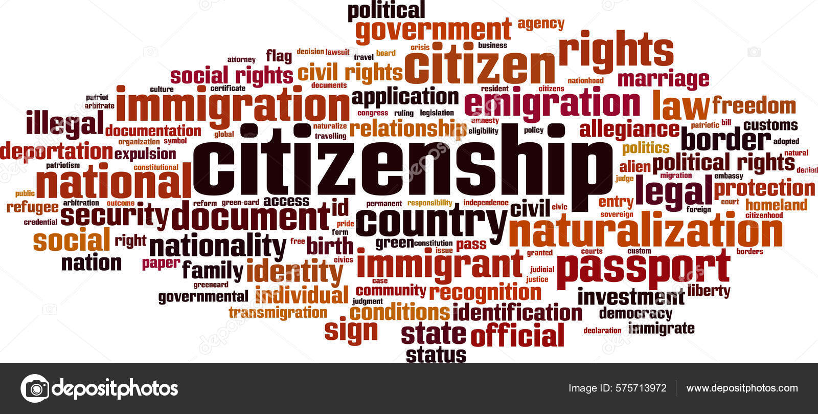 Citizenship Word Cloud Concept Collage Made Words Citizenship Vector ...