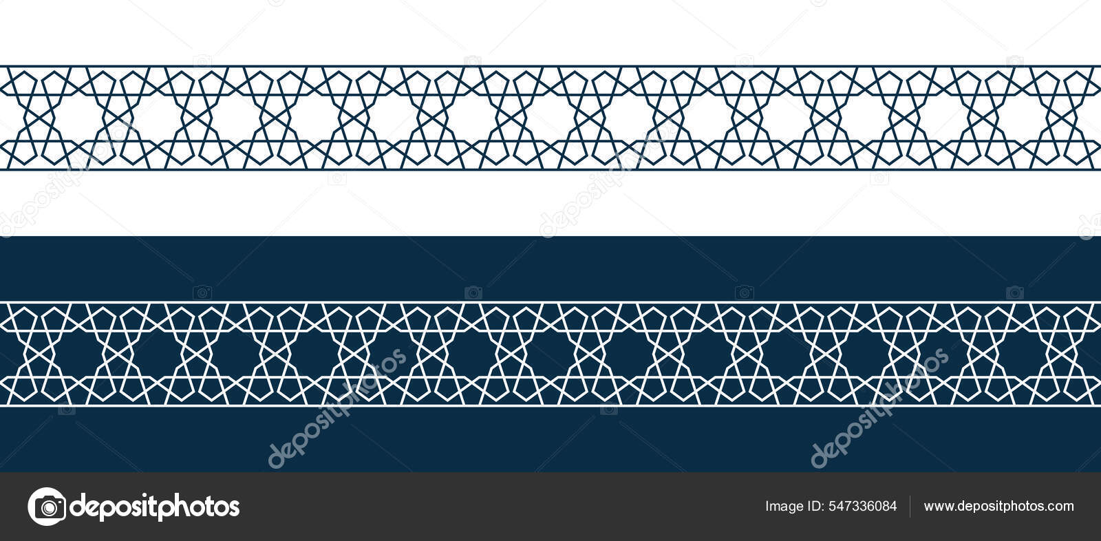 Islamic ornament pattern border for Ramadan card Stock Vector by ...