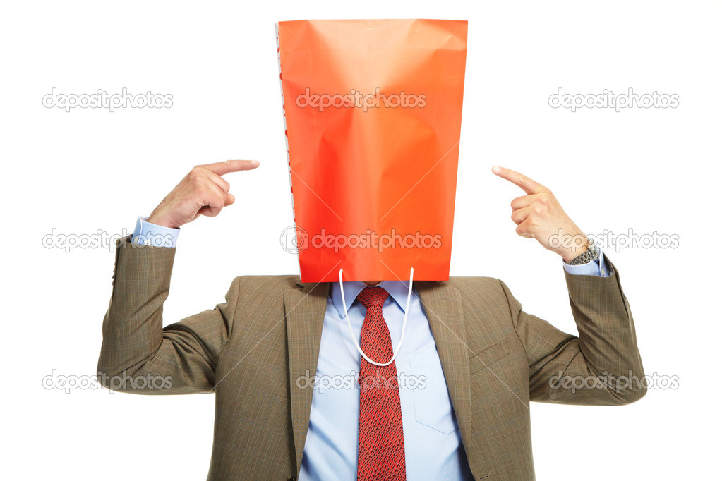 Man with a red box on a head Stock Photo by ©petrkurgan 25201871