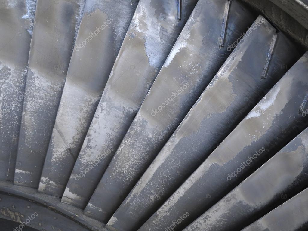 Old power generator steam turbine blades during repair process — Stock ...