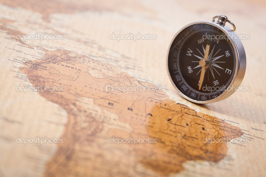 Map with Compass Stock Photo by ©DWiedemann 19067487