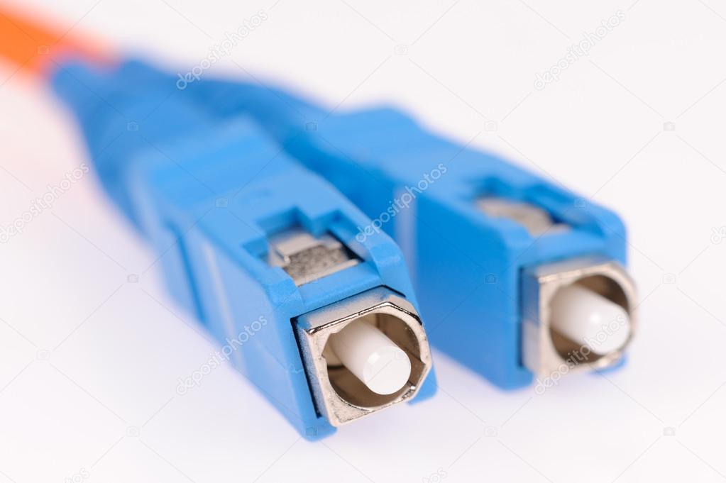 Fiber optic cables isolated on grey background Stock Photo by ©art_man ...