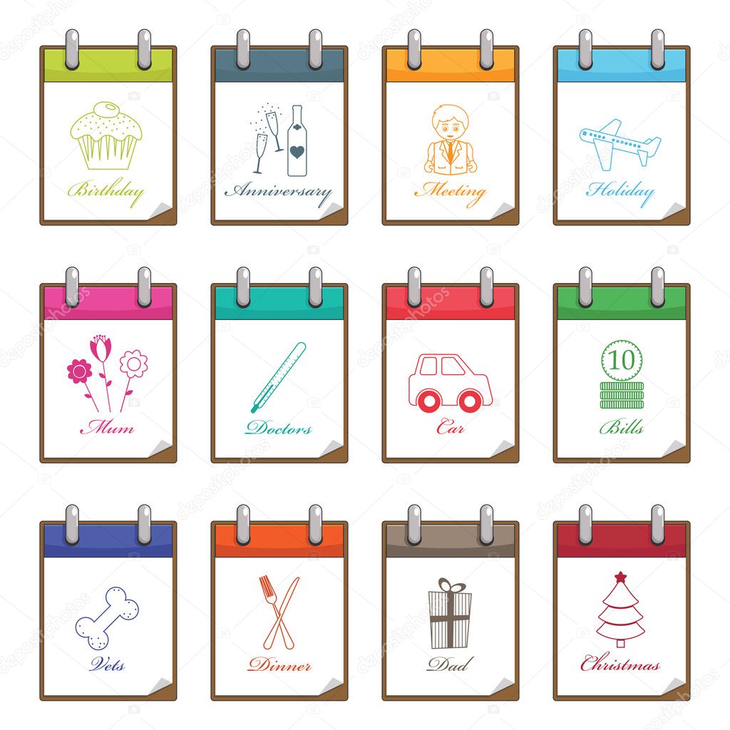 Vector: appointment reminder | Appointment reminders — Stock Vector ...