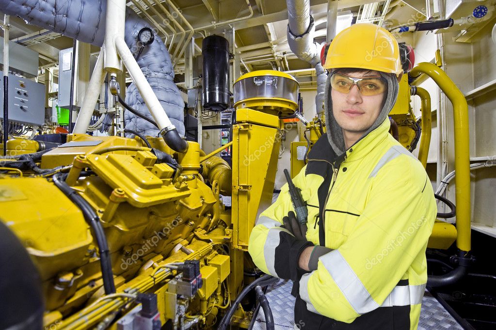 Engine room engineer — Stock Photo © Corepics #18922777