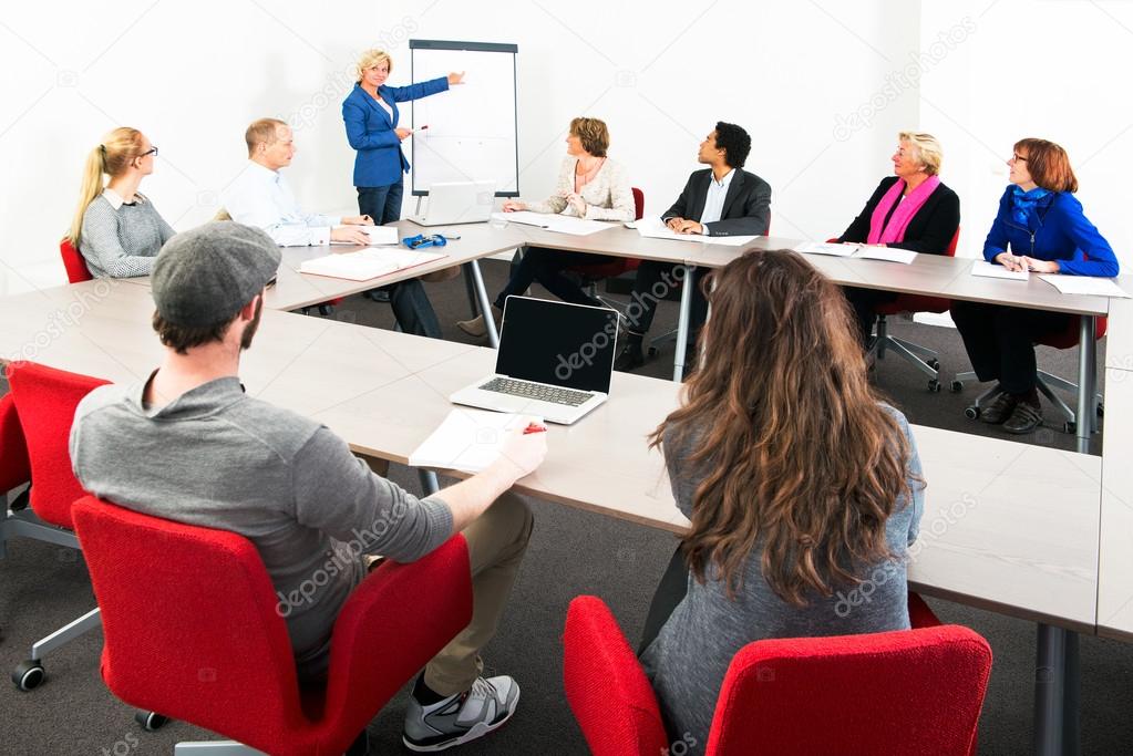Large meeting Stock Photo by ©Corepics 33864527
