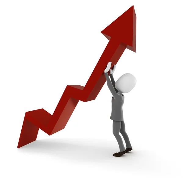 Person pushing an arrow Stock Photos, Royalty Free Person pushing an ...