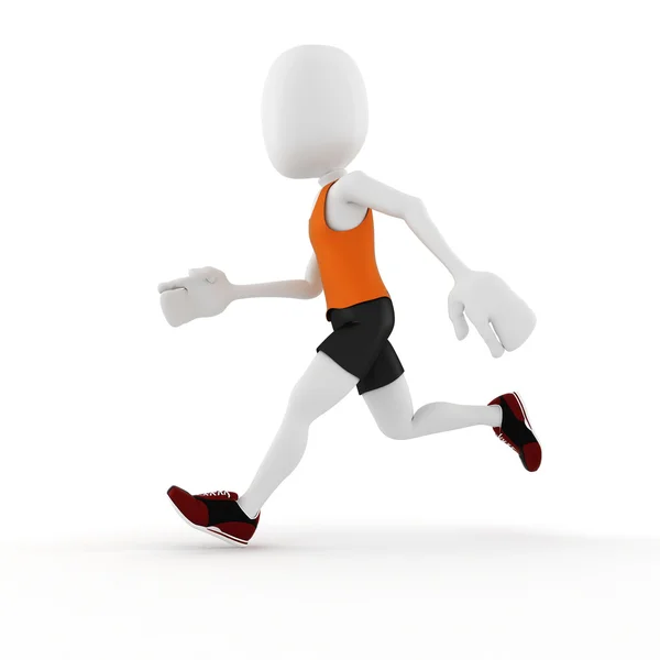 3d man athlete competition, on white background Stock Photo by ...