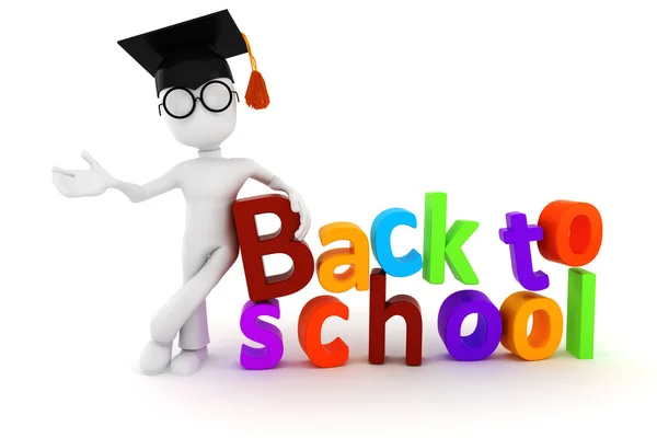 3d man student | 3d man student — Stock Photo © digitalgenetics #2256876