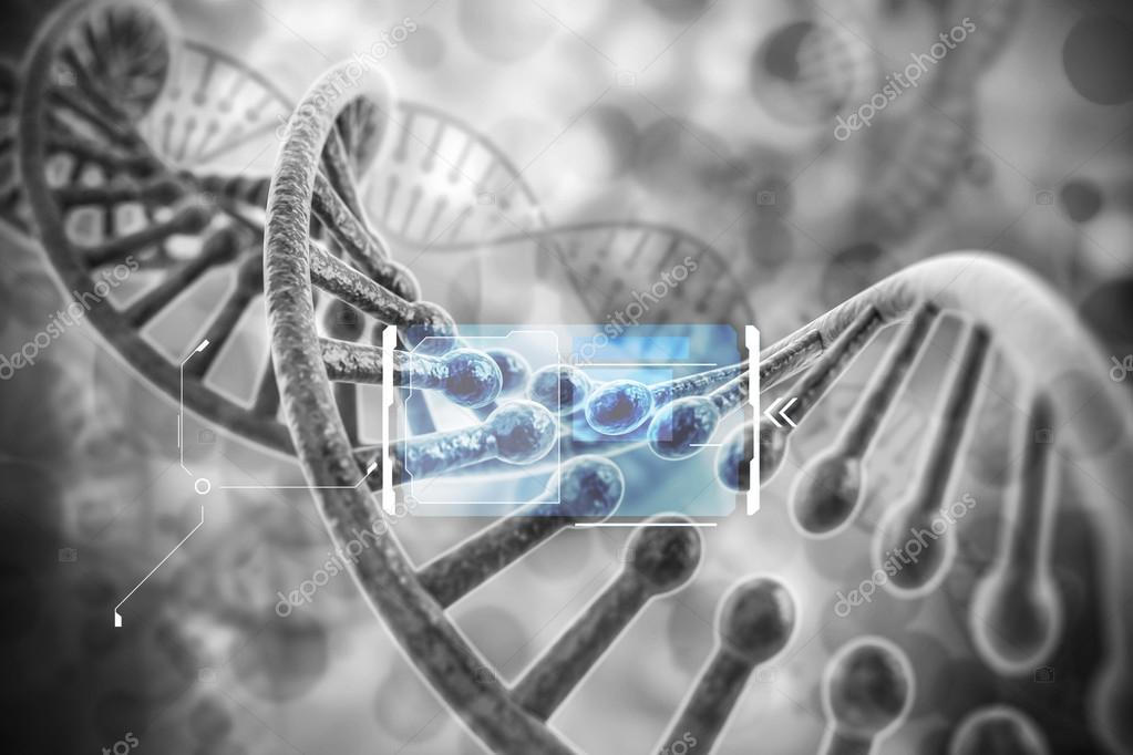 3d render of dna structure, abstract background Stock Photo by ...