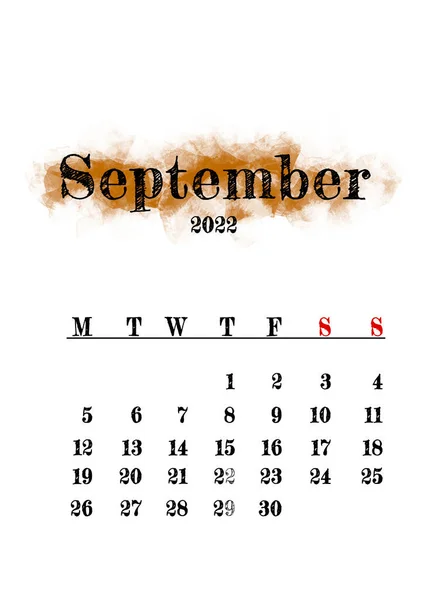 September Month Wallpaper