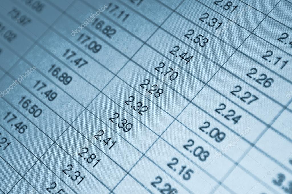 Numbers in table — Stock Photo © stevanovicigor #17434959