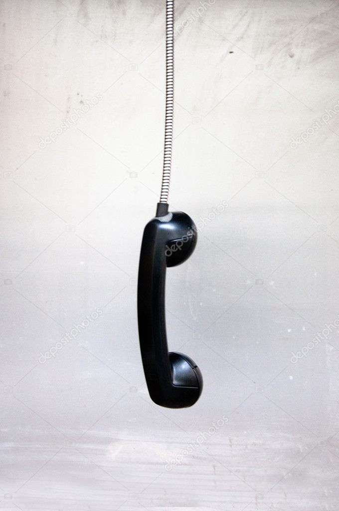 Hanging phone receiver Stock Photo by ©stevanovicigor 17889541