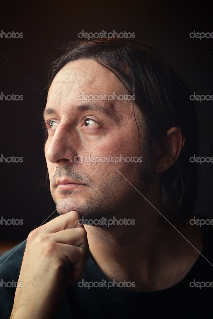 Sad man portrait Stock Photo by ©stevanovicigor 22951180