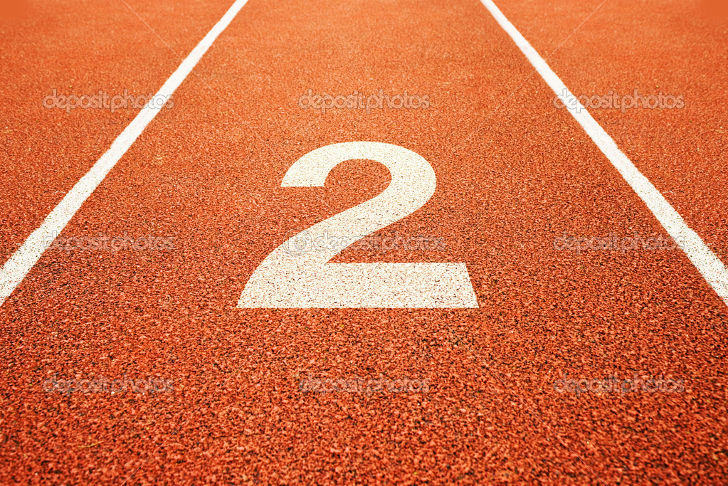 Number two on running track Stock Photo by ©stevanovicigor 24976769