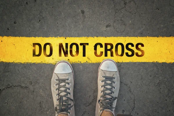 Do not cross Stock Photos, Royalty Free Do not cross Images | Depositphotos
