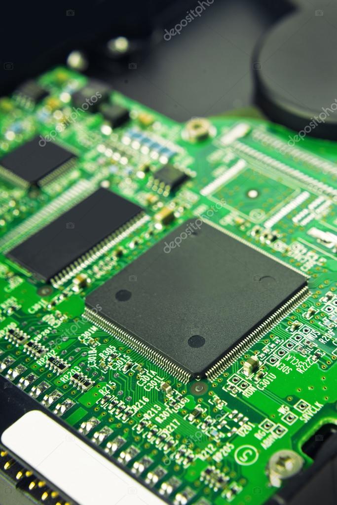 Computer Hard Disk Electronics Circuit Stock Photo by ©stevanovicigor ...