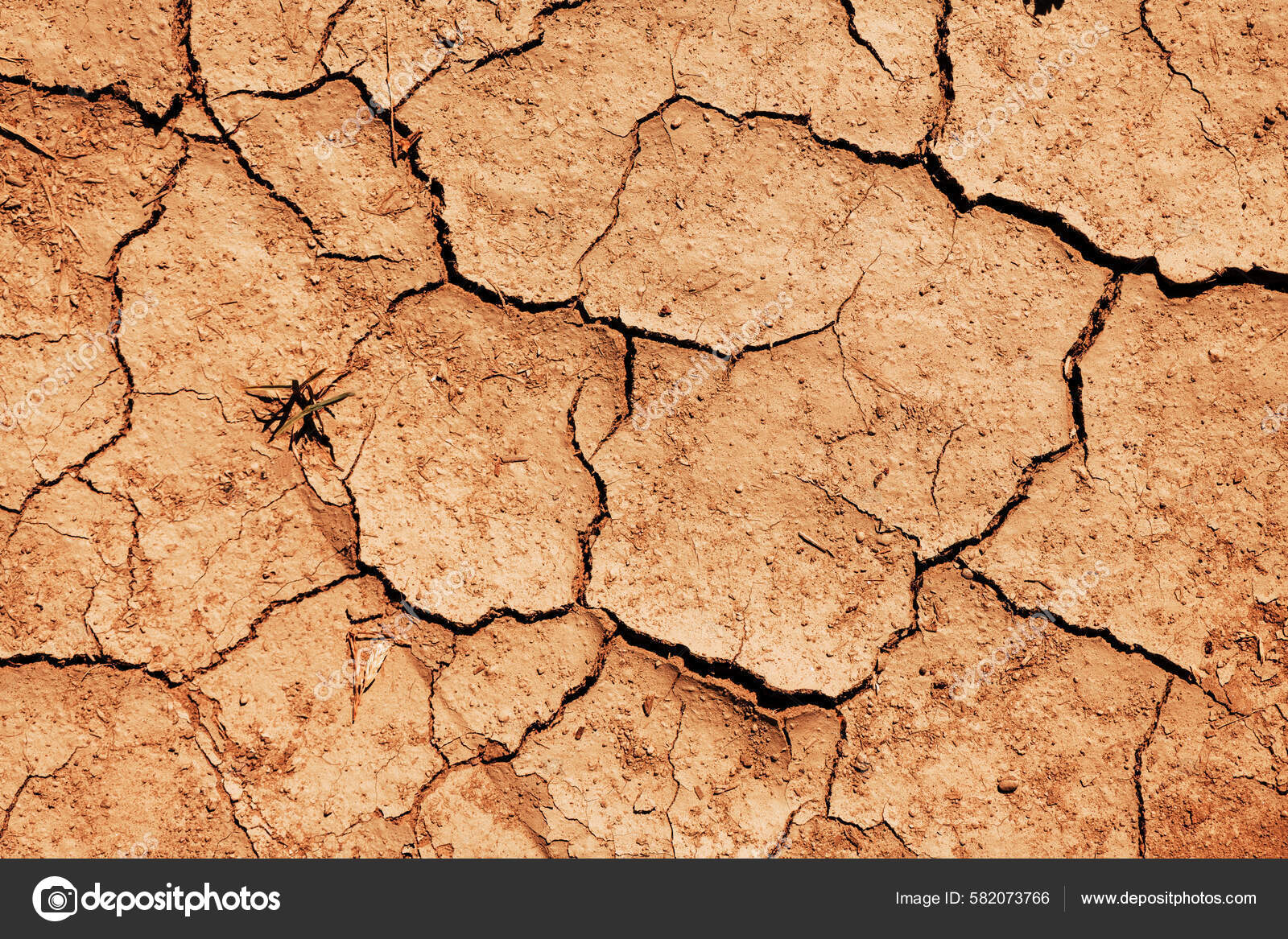Dry Ground Background Climate Change Global Warming Concept Top View ...