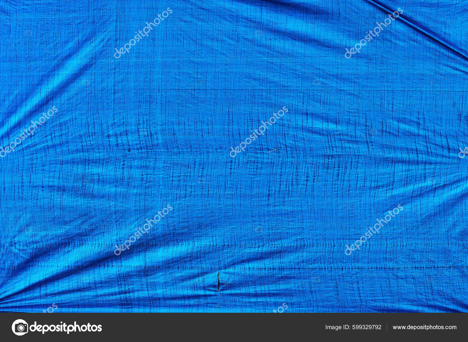 Worn Tarpaulin Material Background Blue Weathered Tarp Texture — Stock ...