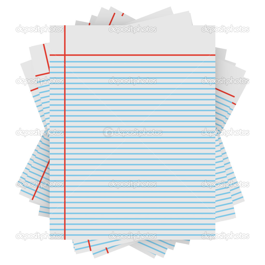 3d Render of a Stack of Notebook Paper — Stock Photo © apotterdd #25119921