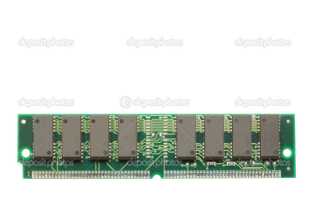 Computer Memory Card Isolated on White — Stock Photo © apotterdd #25191281