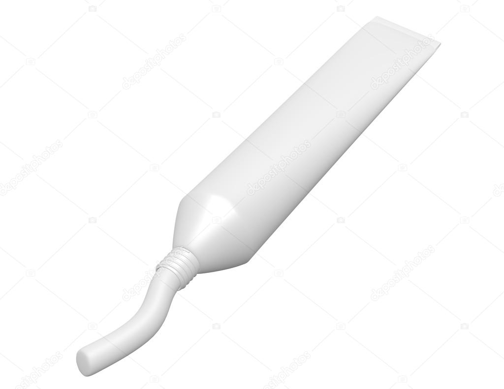 3d Render of a Toothpaste Tube with Toothpaste — Stock Photo ...