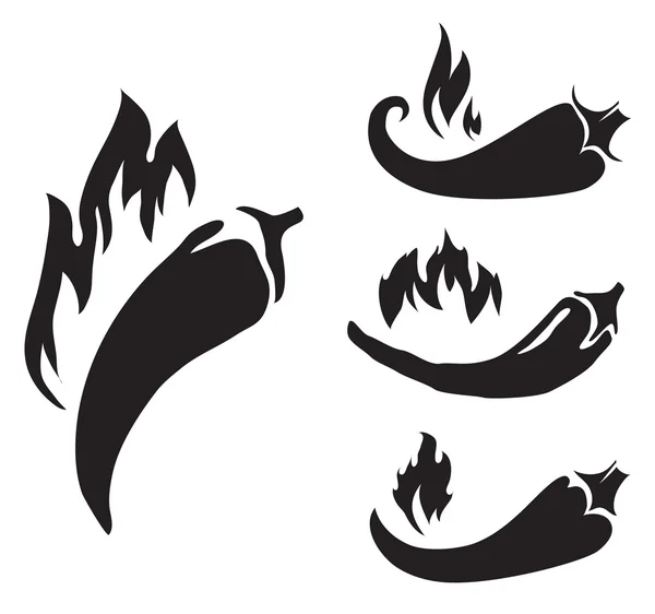 Chilli pepper vector Vector Art Stock Images | Depositphotos