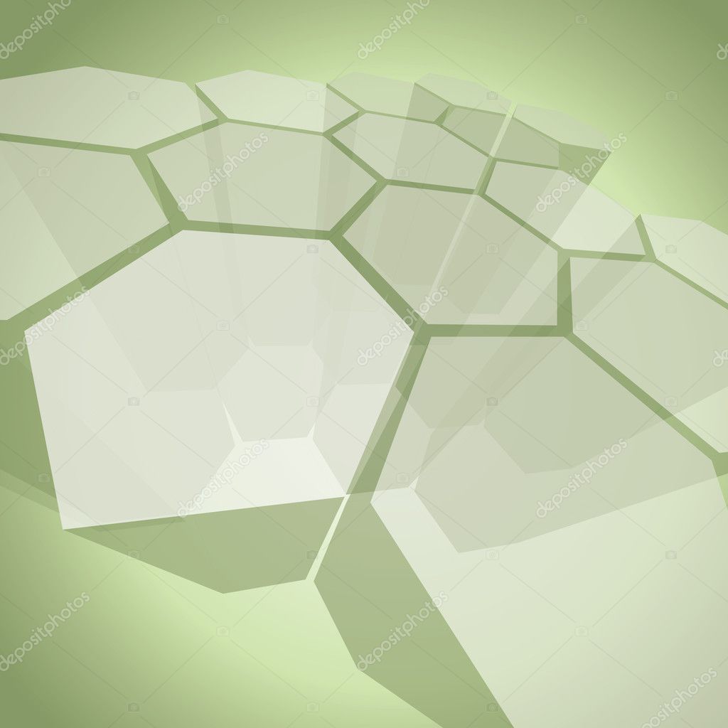 3D Transparent Polygon - Abstract Background Vector Stock Vector Image ...